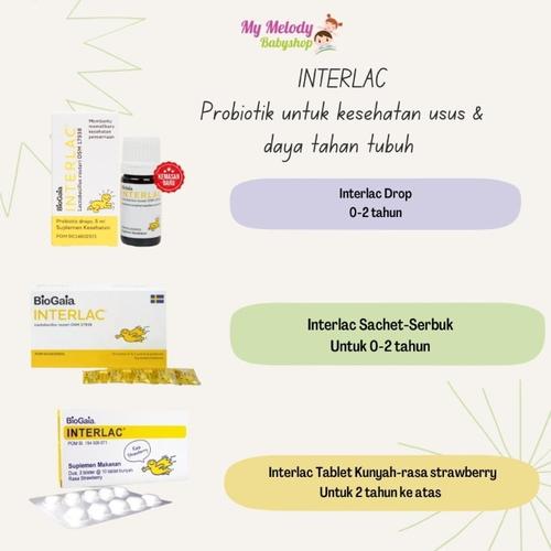 Jual Interlac Probiotic drop/sachet/tablet - sachet 30pcs - Kab. Deli ...