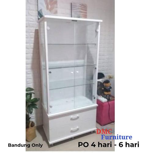 Jual Lemari Hias Kaca Tikblok Lemari Pajangan Rak Hias Lemari kaca ...
