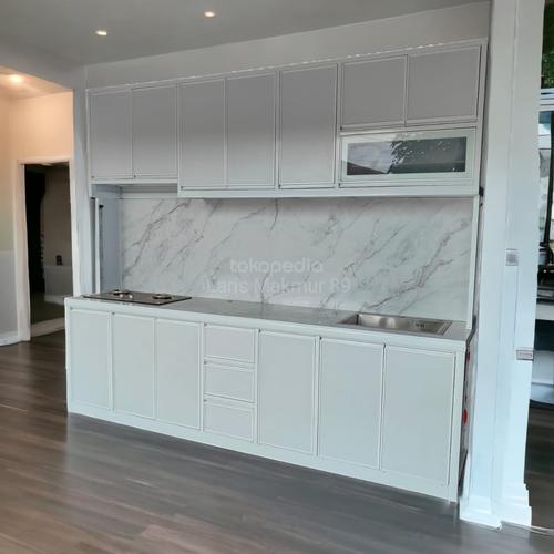Jual kitchen set minimalis aluminium / rak kompor dapur / kitchen set ...