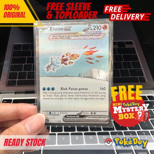 Jual Kartu Pokemon Eiscue Ex SAR 217/170 Trainer KILAU HITAM Indonesia ...