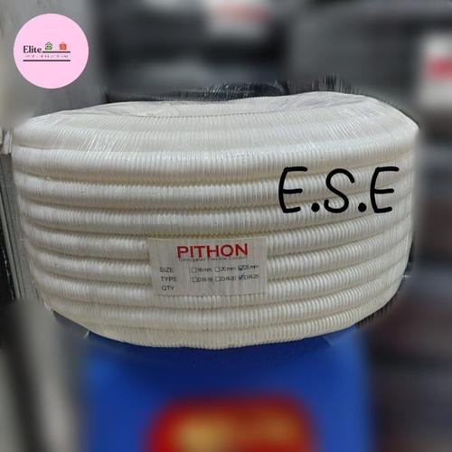 Jual Corrugated flexible conduit PVC putih DR-25 Roll Merk Pithon ...