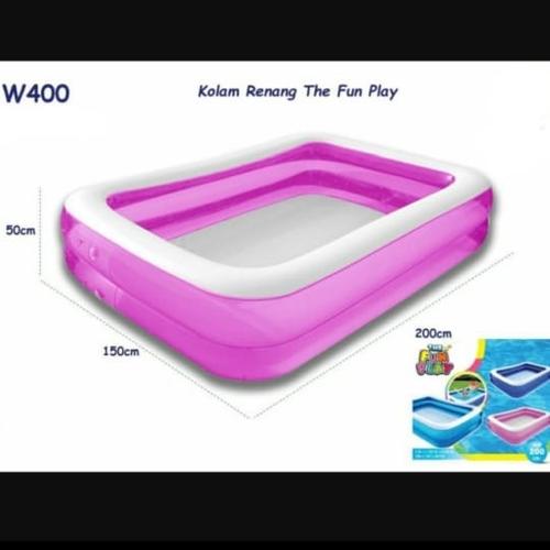 Jual kolam renang anak karet intex besar jumbo KS200 W400 portable pool ...