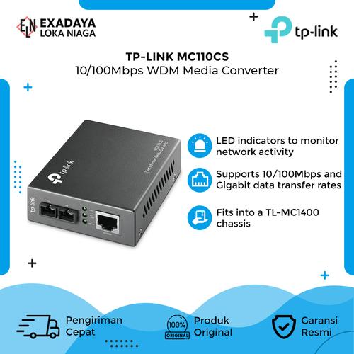 Jual TP-Link MC110CS 10/100Mbps Single-Mode Media Converter - Jakarta ...
