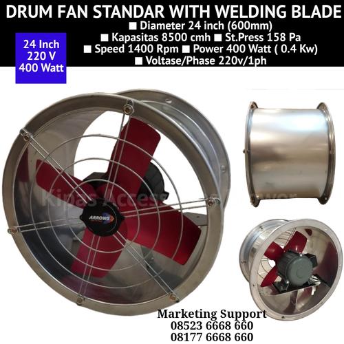 Jual Axial Drum Fan Standar 24 Inch Exhaust Ducting Dapur Resto Gudang ...