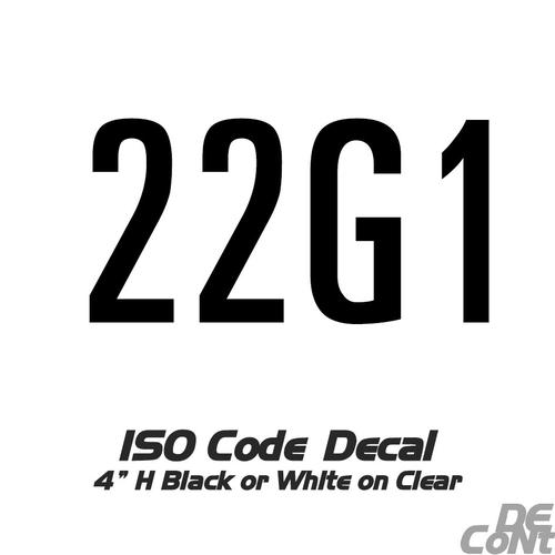 Jual Iso container Sticker Code Decal - Jakarta Utara - De'Cont | Tokopedia