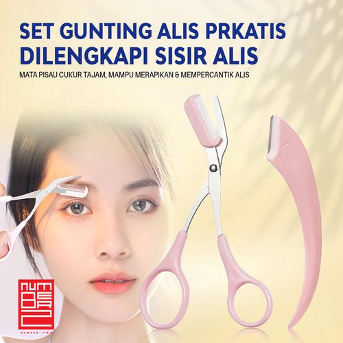 Jual Pencukur alis wanita gunting alis brow class alat cukur alis stainless - Tri putih shavr ...