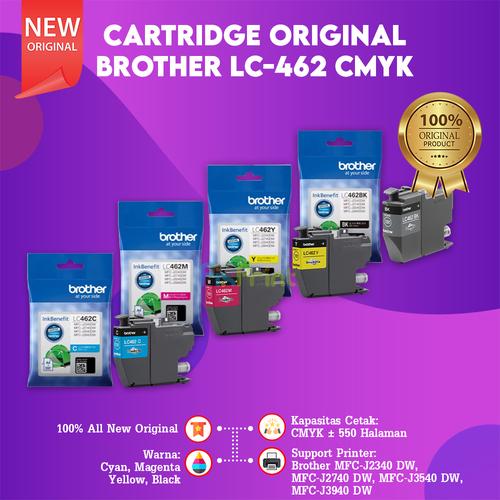 Jual Brother Ink LC-462 BK/C/M/Y for MFC-J3540DW Tinta LC462 Original ...