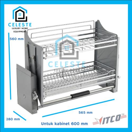 Jual VITCO Pull Down Multipurpose Rack Slow Motion / Rak Piring Atas ...