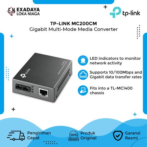 Jual TP-Link MC200CM Gigabit Multi-Mode Media Converter - Jakarta Pusat ...