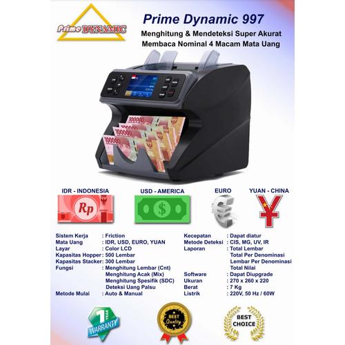 Jual Prime Dynamic 997 Mesin Hitung Uang IDR CNY EURO DOLLAR - Kota ...