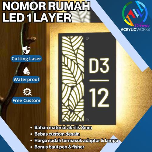 Promo Nomor Rumah LED Akrilik Menyala - 001 - Kab. Bantul ...