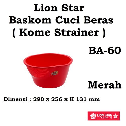 Jual Lion Star Baskom Cuci Beras Plastik BA 60 Peniris Serbaguna - Kota ...