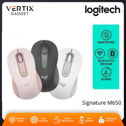 Jual Logitech Signature M650 Mouse Wireless Bluetooth Silent - Original ...