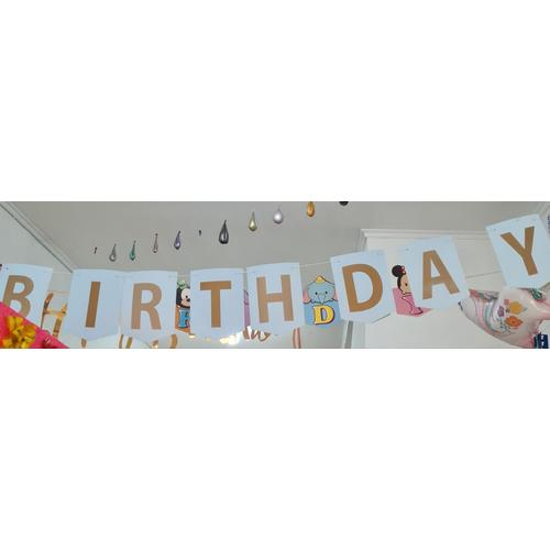 Jual Banner Happy Birthday Flag / Banner Ulang Tahun - 2 - Biru Gold ...