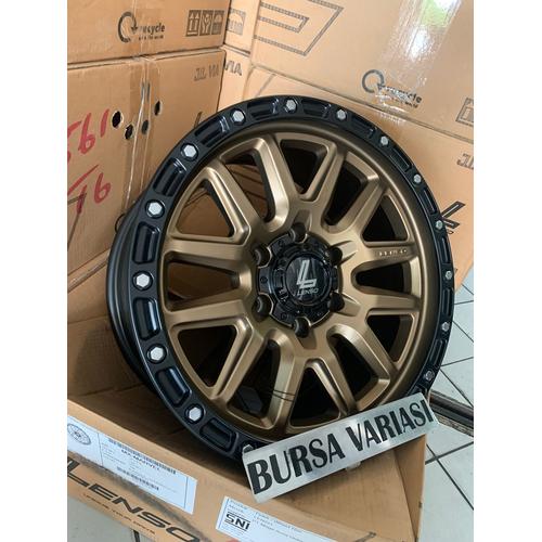 Jual Velg R18 18x9 6x139 9" ET 18 Lenso MX Marvel Black face Bronze Original Thailand Pajero ...