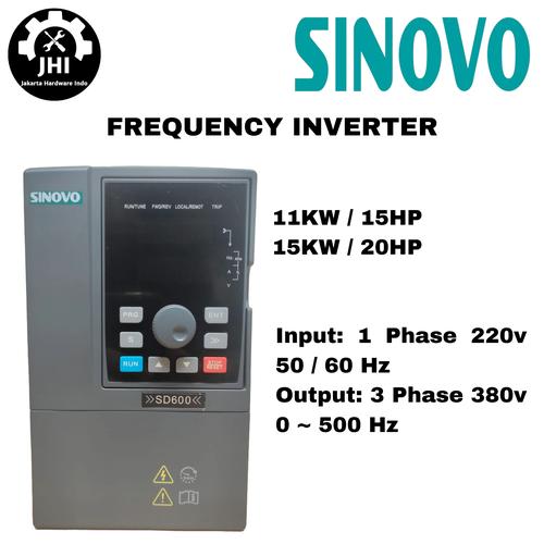 Jual Inverter VFD 11KW/15KW Input 1phase 220V Output 3phase 380V - Kota Tangerang - Jakarta ...