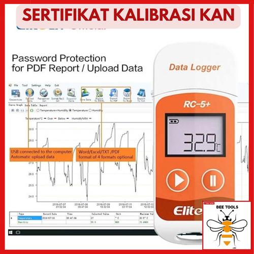 Jual Data Logger Elitech RC-5+ Thermometer Pdf Sertifikat Kalibrasi KAN - Kalibrasi KAN ...
