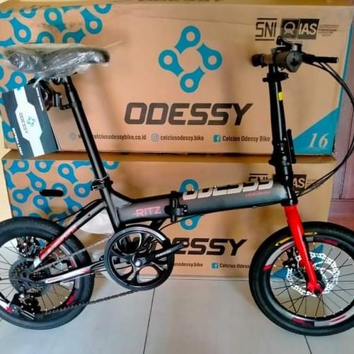 Jual Sepeda Lipat Odessy Ritz 16 Inch 7 speed baru - Kab. Tangerang - Bevi Bike | Tokopedia