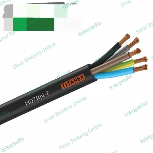 Jual KABEL H07RN-F 5x1.5mm2 450/750V Black Colour *TITANEX* - Jakarta Barat - Sinar Bintang ...