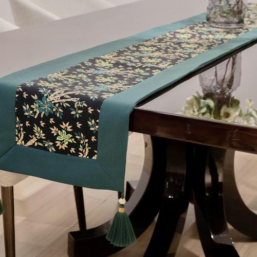 Jual Table Runner / Taplak Meja Batik Prada Hijau Premium 160x35 cm ...