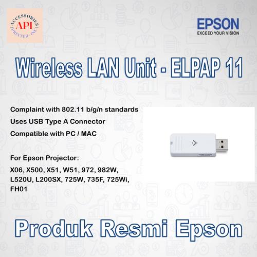 Jual Epson Wireless LAN Adapter ELPAP11 - Epson ELPAP11 ELPAP 11 - Kota ...