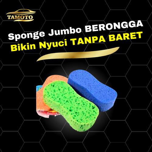 Promo Spons Busa Cuci Motor & Mobil - Wash Sponge Spon 8 Jumbo Besar ...