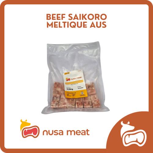Jual Beef Saikoro Wagyu Meltique Cubes Premium | Daging Sapi Saikoro ...