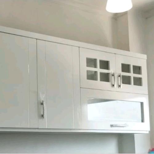 Jual kitchen set atas lemari dapur atas kayu duco 4 pintu JUMBO 180 cm ...