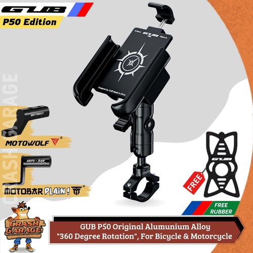 Promo GUB P50 Phone Holder HP Motor Alumunium Alloy Tempat Dudukan handphone - GUB P50 Saja ...