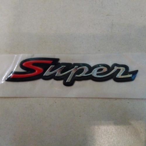 Jual Emblem Logo Sticker tulisan " Super " Standar Vespa GTS 150 GTS ...