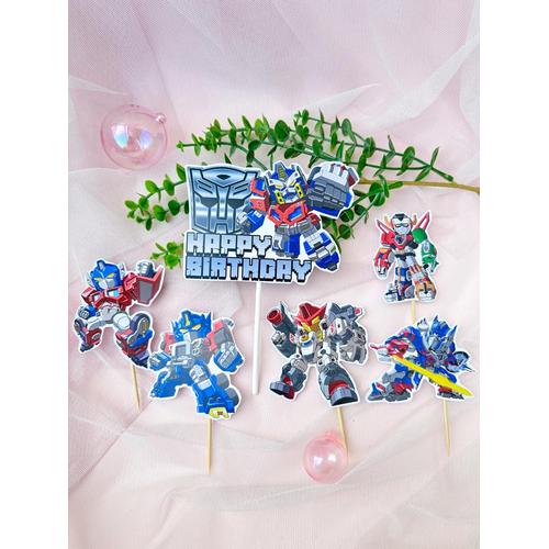 Jual Transformer Chibi Mini Topper Cake Birthday Hiasan Kue Ulang Tahun ...