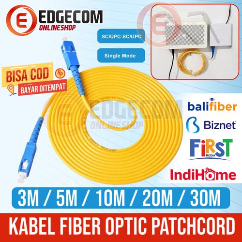 Jual Kabel Fiber Optik internal SC untuk kabel internet rumah, Router ...