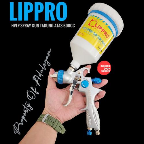 Jual LIPPRO 1.4 mm HVLP Spray Gun 600 ml - Tabung Atas Alat Semprot Cat ...