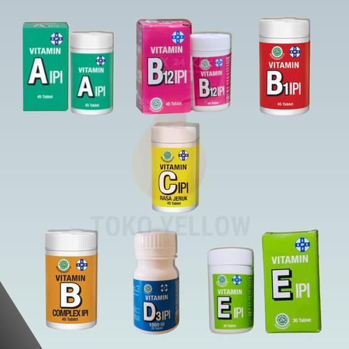 Jual NEW!! Paket Vitamin IPI Lengkap Vit A B C D All Varian Suplemen ...