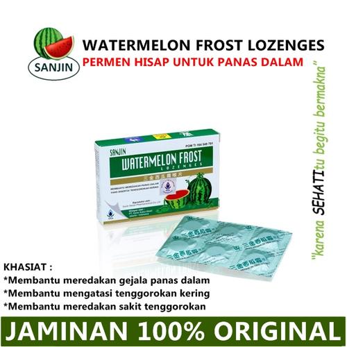 Jual Sanjin watermelon frost lozenges 12 tablet obat panas dalam dewasa ...