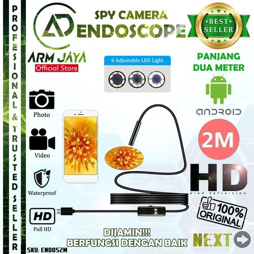 Promo Endoscope Waterproof IP67 Camera Android PC Laptop OTG Micro USB 6 LED - Kab. Tasikmalaya ...