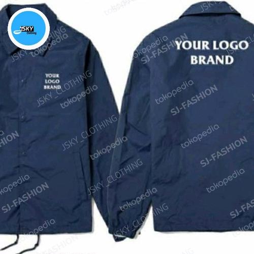 Jual Jaket COACH WINDBREAKER anti air CUSTOM SABLON BORDIR | L, XL, XXL ...