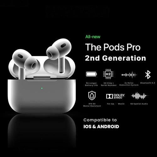 Jual ePods Pro 2 / 2nd Gen With H2 Chip & Wireless Charging Final ...