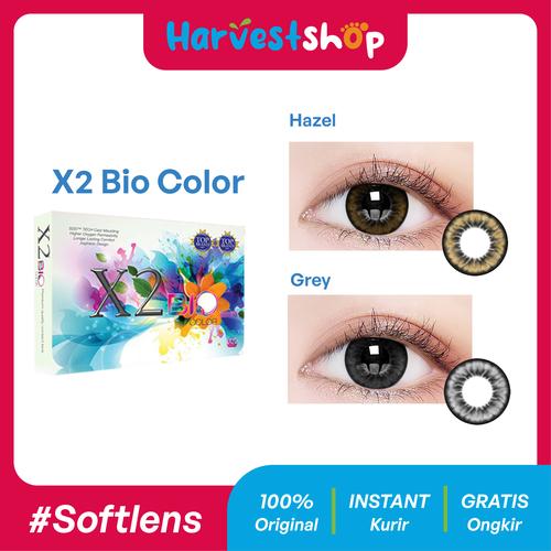 Jual Softlens Warna X2 BIO COLOR Warna Bulanan Normal s/d Minus 6.00 ...