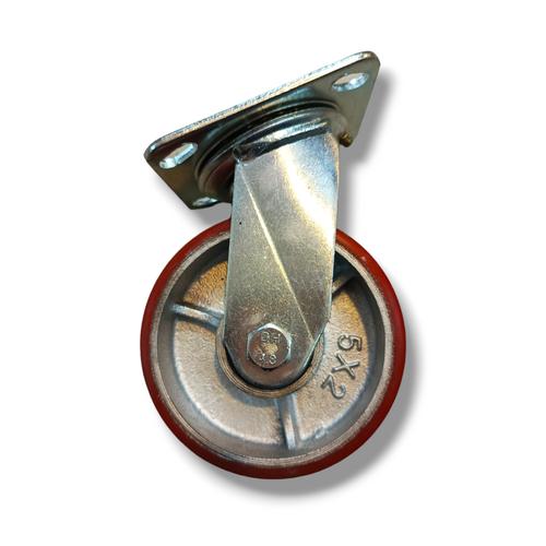 Jual RODA PU MERAH HEAVY DUTY 5 INCH ( HIDUP/PUTAR ) - Jakarta Barat ...