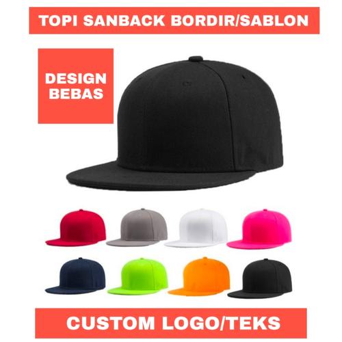 Jual TOPI SNAPBACK CUSTOM/TOPI CUSTOM BORDIR - Putih, TOPI BORDIR ...