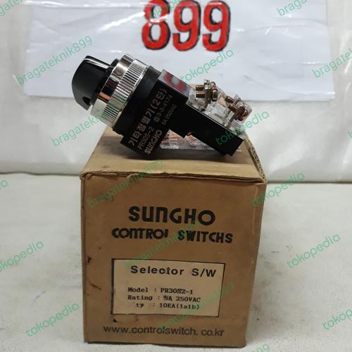 Jual Selector switch Sungho PR30S2-1 5A 250VAC 1a1b Sungho selector ...