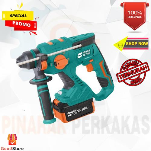 Jual Power Action BRH20 Cordless Rotary Hammer 20V Brushless hammer ...