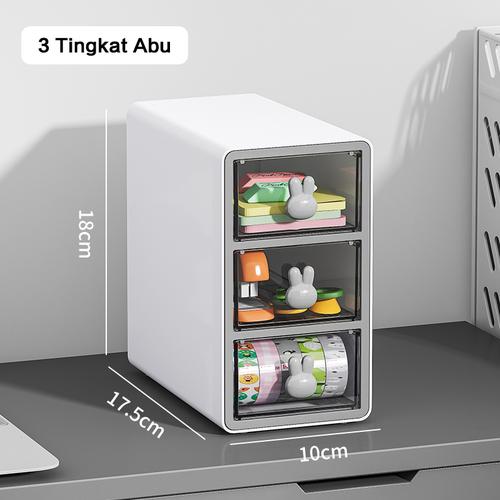 Promo HALU Kotak Laci Mini Serbaguna Rak Meja Aksesoris ATK 3 Susun ...