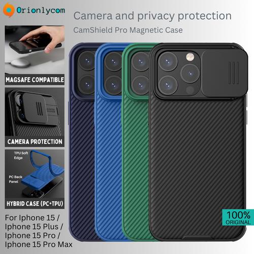Jual Case Iphone 15/Plus/Pro/Pro Max NILLKIN CamShield Pro MagSafe ...