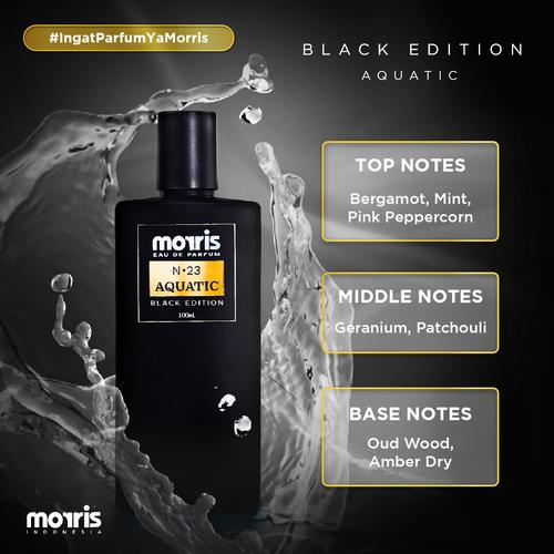 Promo [NEW] Morris Eau De Parfum Black Edition 100ml - Aquatic - Kab ...