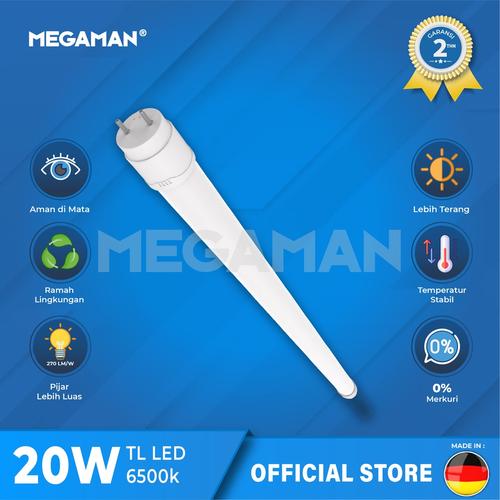 Jual YTT8Z1 Lampu Neon LED T8 TUBE LIGHT 20W 120CM MEGAMAN - 4000k ...