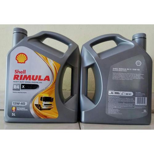 Jual Oli Diesel / Oli Mobil / Oli Mesin SHELL RIMULA R4X 15W-40 @5 ...