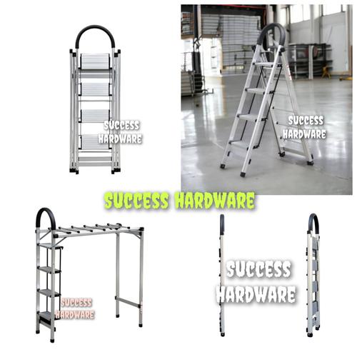 Jual FIXSTEPS TANGGA LIPAT ALUMINIUM 1.5 MTR 2 IN 1 4 STEP/LADDER ALU ...