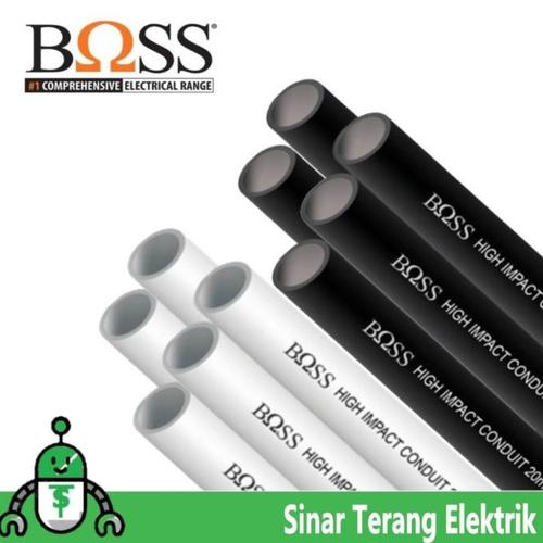 Jual ! BOSS PIPA CONDUIT 20 MM PUTIH / HITAM @2,9 MTR - - Putih ...